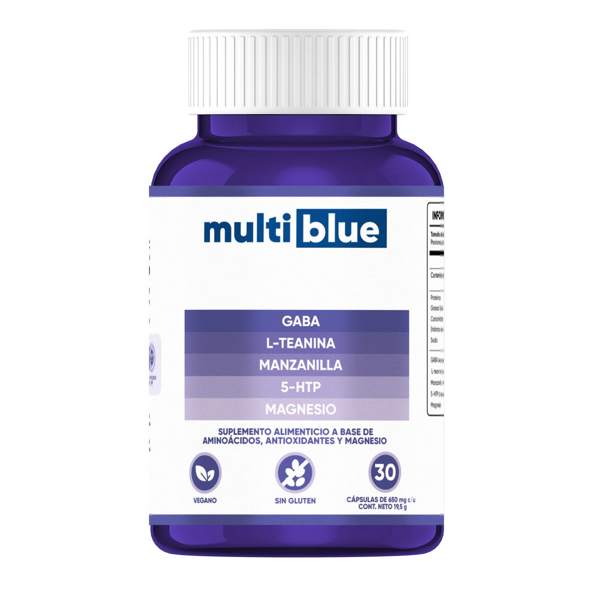 Multiblue Magnesio y GABA 30 Cap – MultiBlue | Los Suplementos #1 en el ...