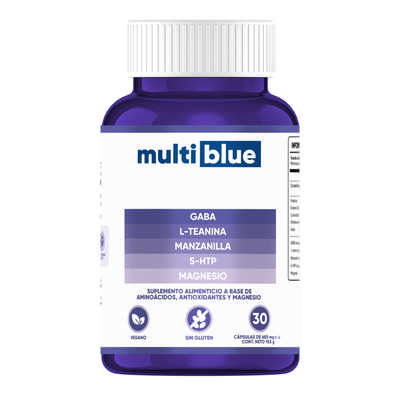 Multiblue Magnesio y GABA 30 Cap – MultiBlue | Los Suplementos #1 en el ...